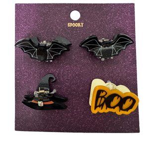 Accessories | Spooky Halloween Hair Clips Bats Witch Hat Boo Vampire ...